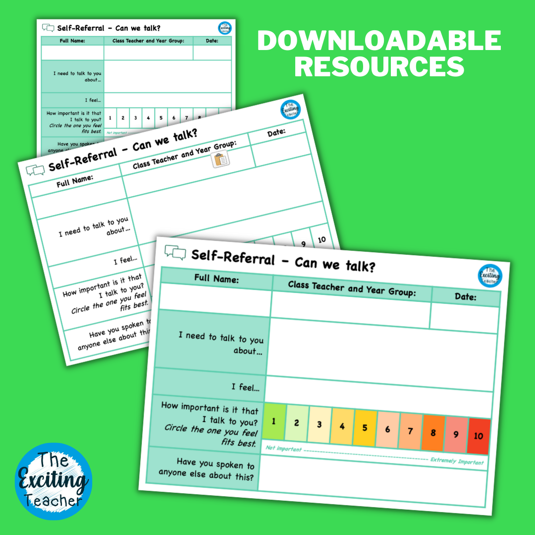 My Calm Plan Lanyard Prompt Cards – Exciting Teacher – Member's Club