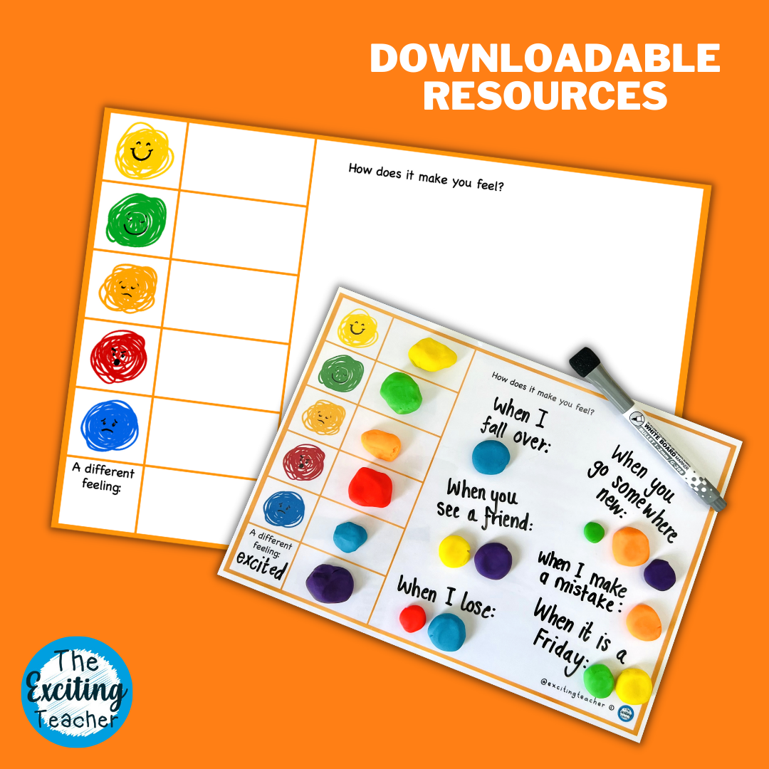 The Scribbles Crew: Fine-Motor Skills Emotions Playdough Mat – Exciting ...