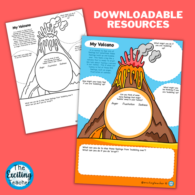 My Feelings Volcano – Exciting Teacher – Member's Club