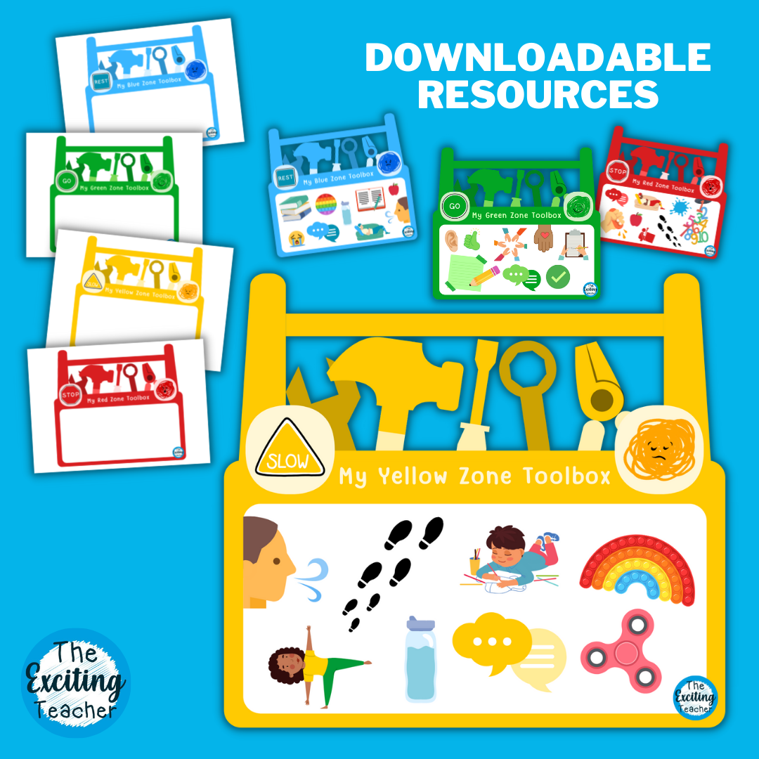 Regulation Zones Toolbox Posters and Lanyard Prompts – Exciting Teacher ...