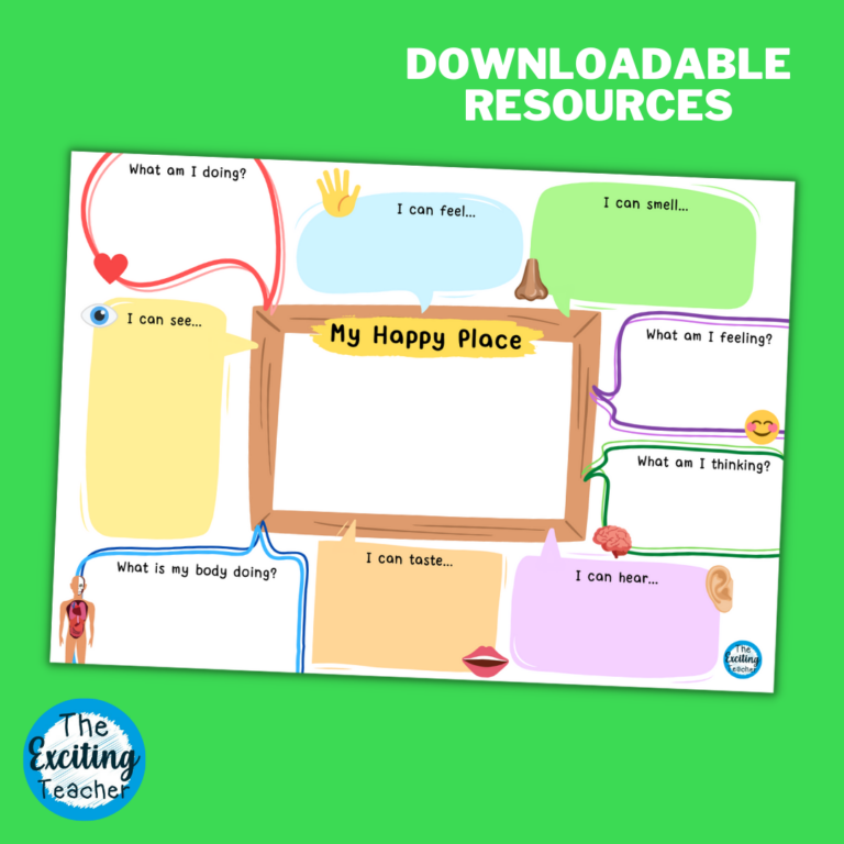 My Happy Place – 5 Senses, Thoughts, Feelings, Behaviours and Bodily ...