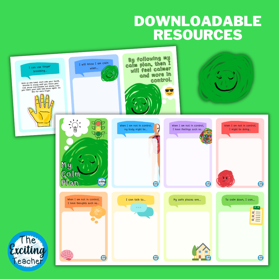 My Calm Plan Lanyard Prompt Cards ft. The Scribbles Crew – Exciting ...