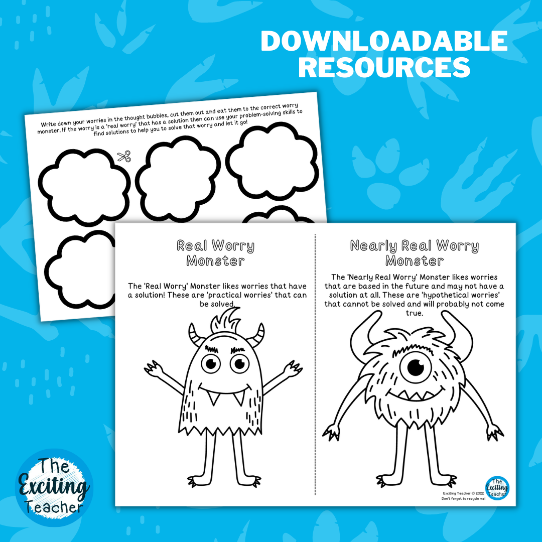 ‘Real’ Worry and ‘Nearly Real’ Worry Monsters – Exciting Teacher ...