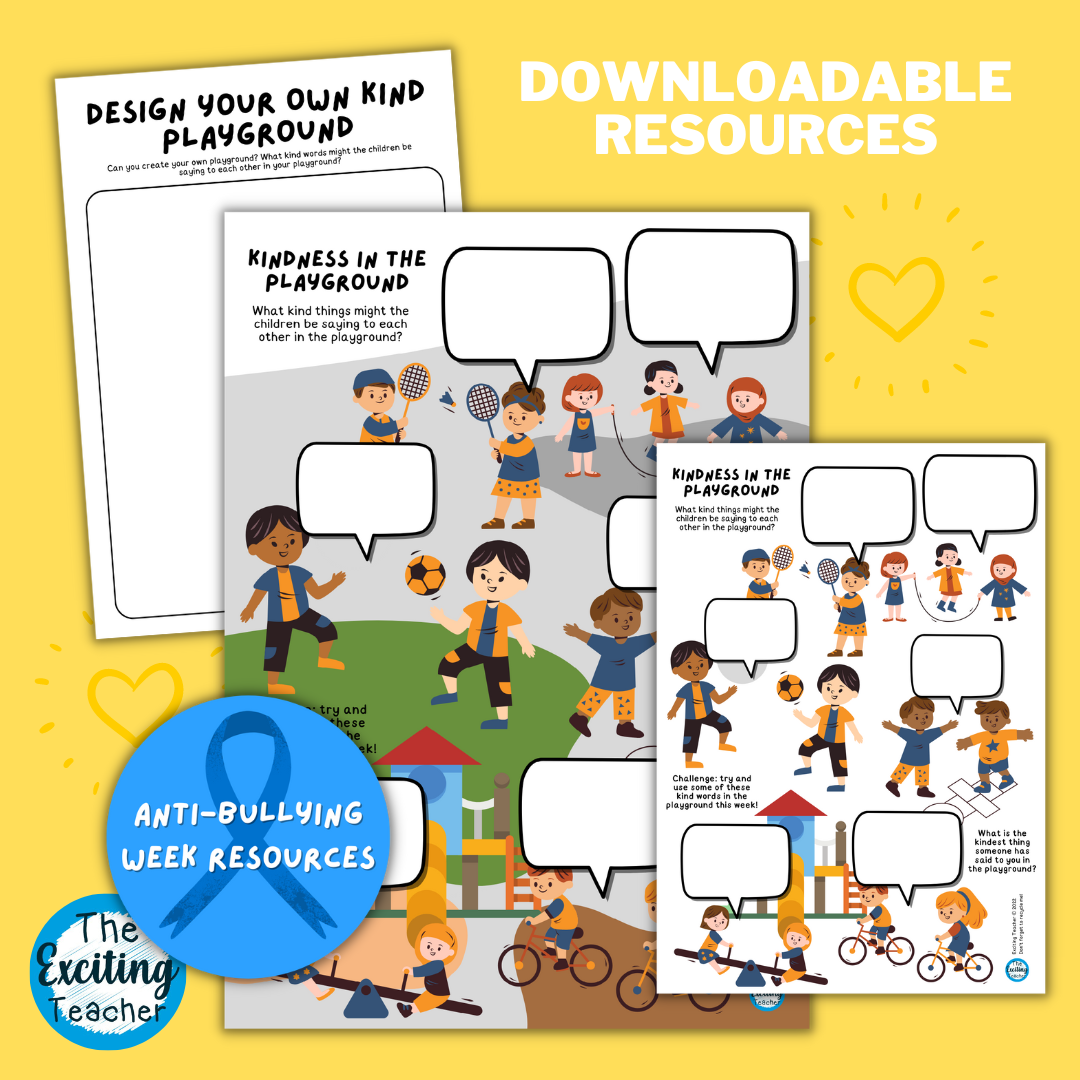 Anti-Bullying: Kindness in the Playground Thought Bubbles – Exciting ...
