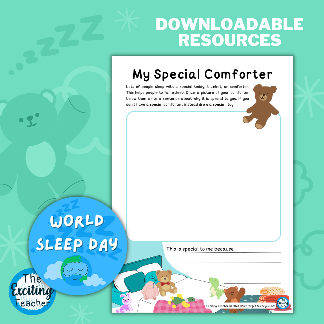 ‘My Special Comforter’: EYFS/KS1 Bedtime Sleep Hygiene Activity ...