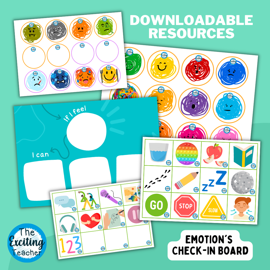 ‘If I feel… I Can…’ Emotions Check-In Board – Exciting Teacher – Member ...