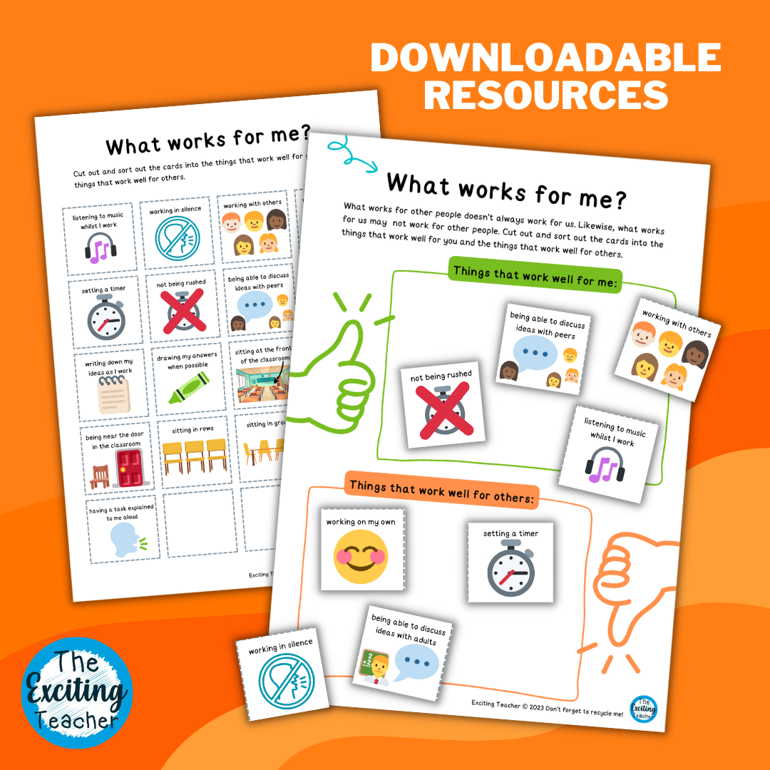 ‘What works for me?’ Sorting Similarities and Differences – Exciting ...