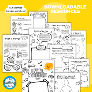 I Feel Worried: Anxiety-Themed Workbook – Exploring Feelings, Thoughts ...
