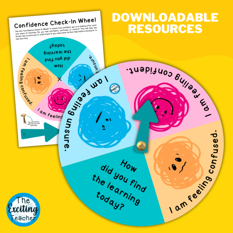 Confidence Check-In Wheel: Teacher, Peer & Self Assessment Tool for ...