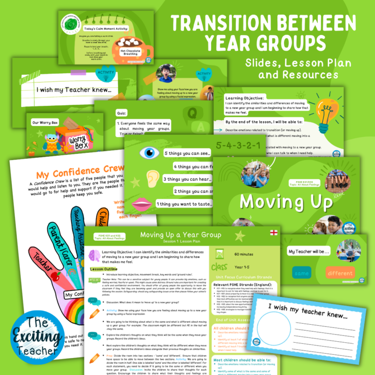 ‘Moving Up a Year Group’: KS1/KS2 Year 1 – 5 Transition Lesson Pack ...