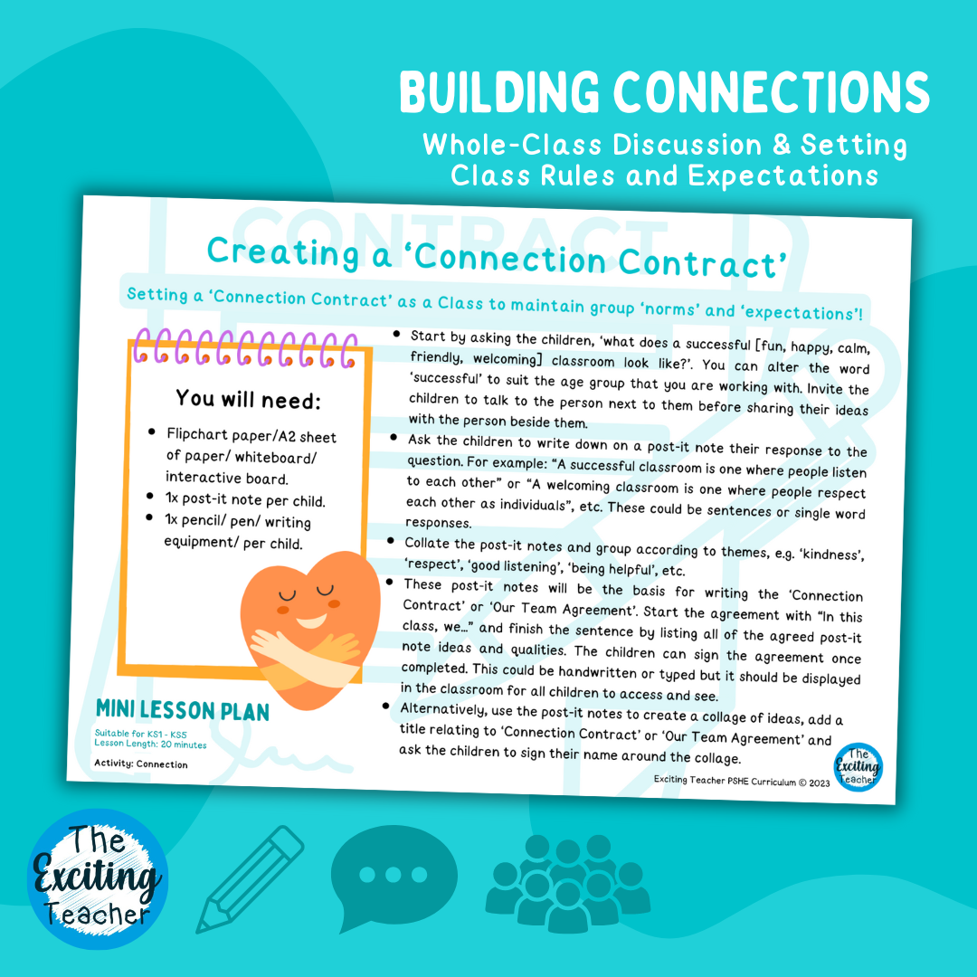 Creating a ‘Connection Contract’ or ‘Team Agreement’: Class Rules ...