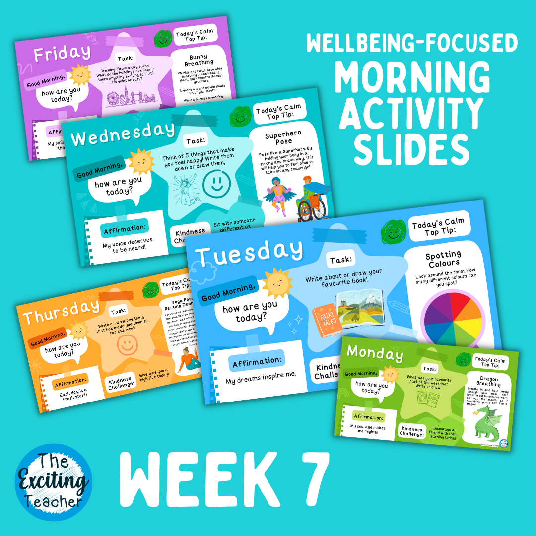 Morning Activity Slides: Mindfulness and Wellbeing Focused – Exciting ...