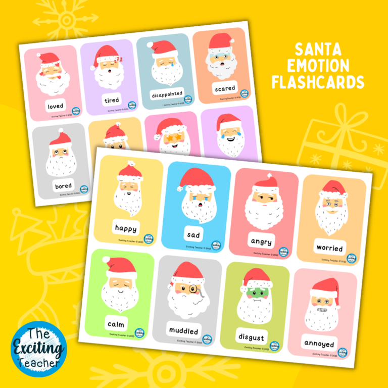 Santa (Father Christmas) Emotions & Feeling Flashcards – Exciting ...