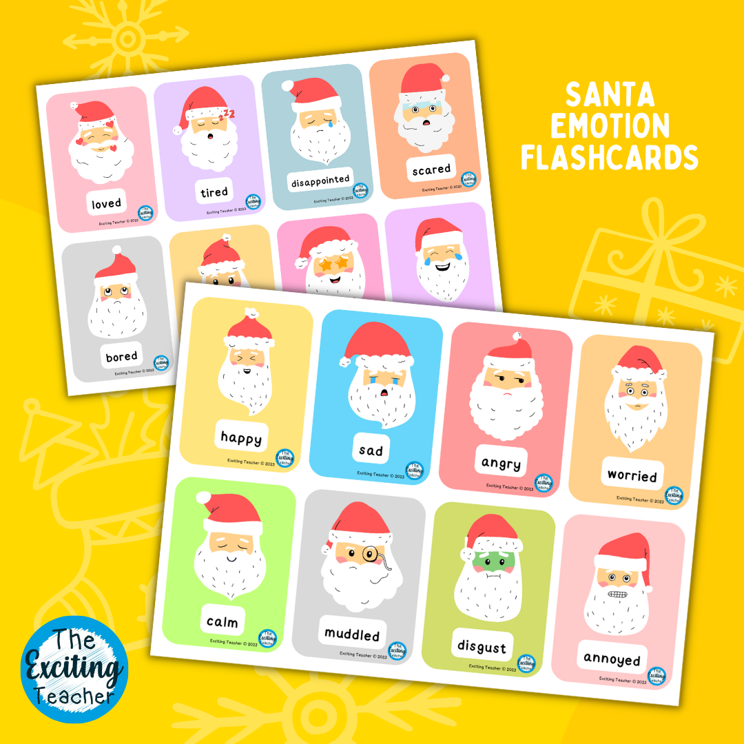 Emotions Flashcards – Halloween Scribbles Edition – Exciting Teacher ...