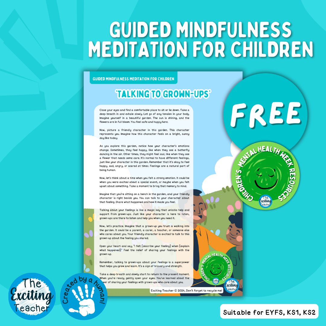 FREE: Guided Mindfulness Meditation for Children ‘Talking to Grown-Ups ...