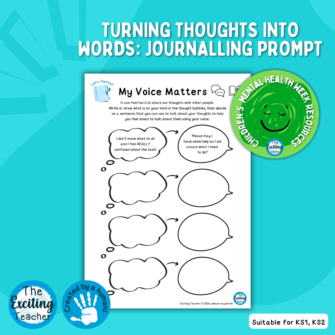 Let’s Journal: ‘My Voice Matters’ – Turning Thoughts into Sentences ...