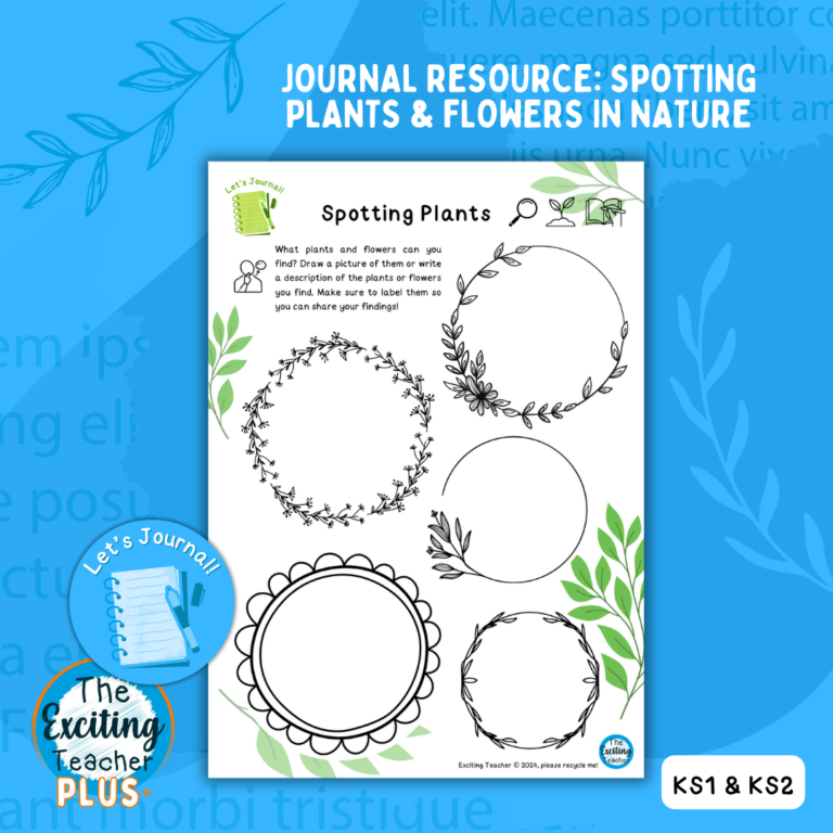 Let’s Journal: ‘Spotting Plants and Flowers in Nature’ Journaling ...