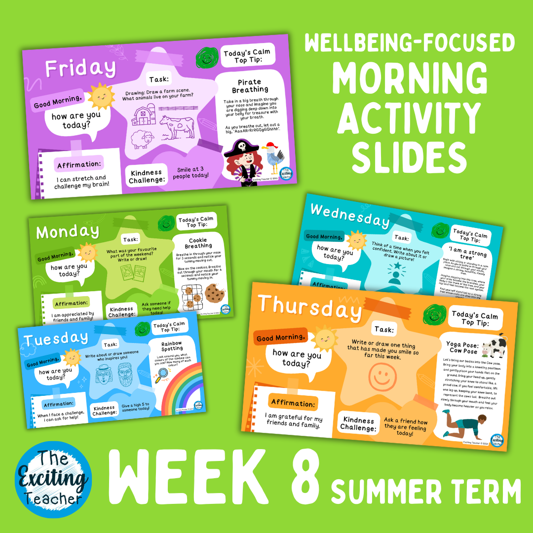 Morning Activity Slides: Mindfulness and Wellbeing Focused – Exciting ...