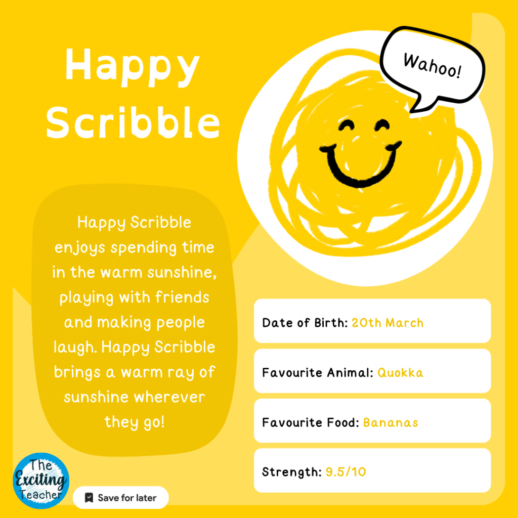 Happy Scribble – Exciting Teacher – Member's Club