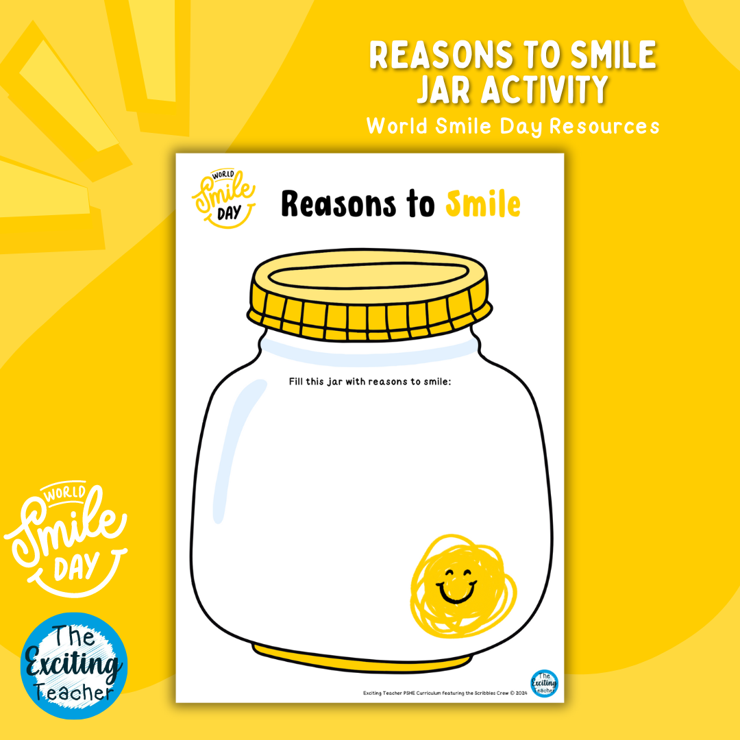 World Smile Day: ‘Reasons to Smile’ Jar Activity – Exciting Teacher ...